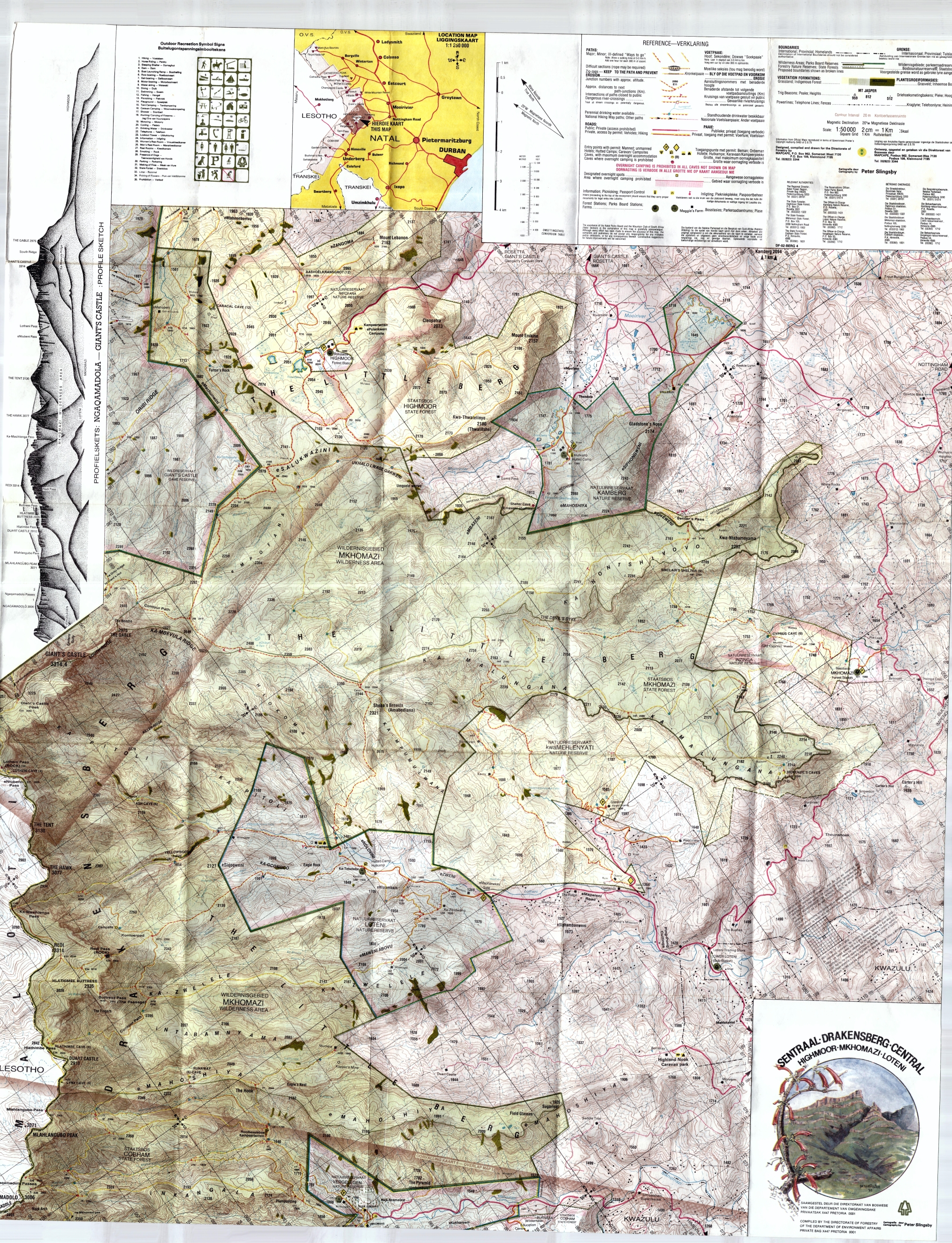 Maps | A Backpacker's Guide to the Natal Drakensberg